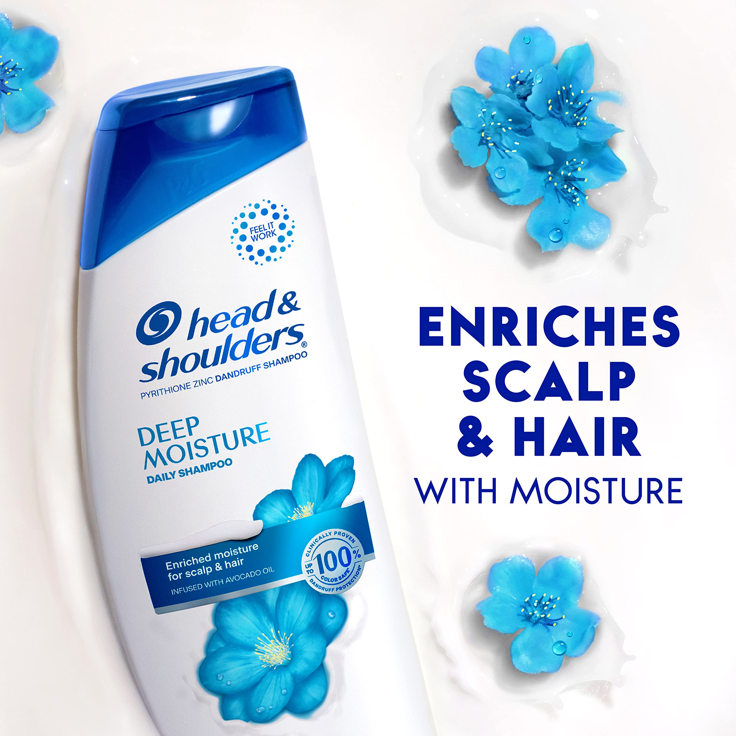 Head & Shoulders Deep Moisture Shampoo 12.8 fl oz, pack of 1