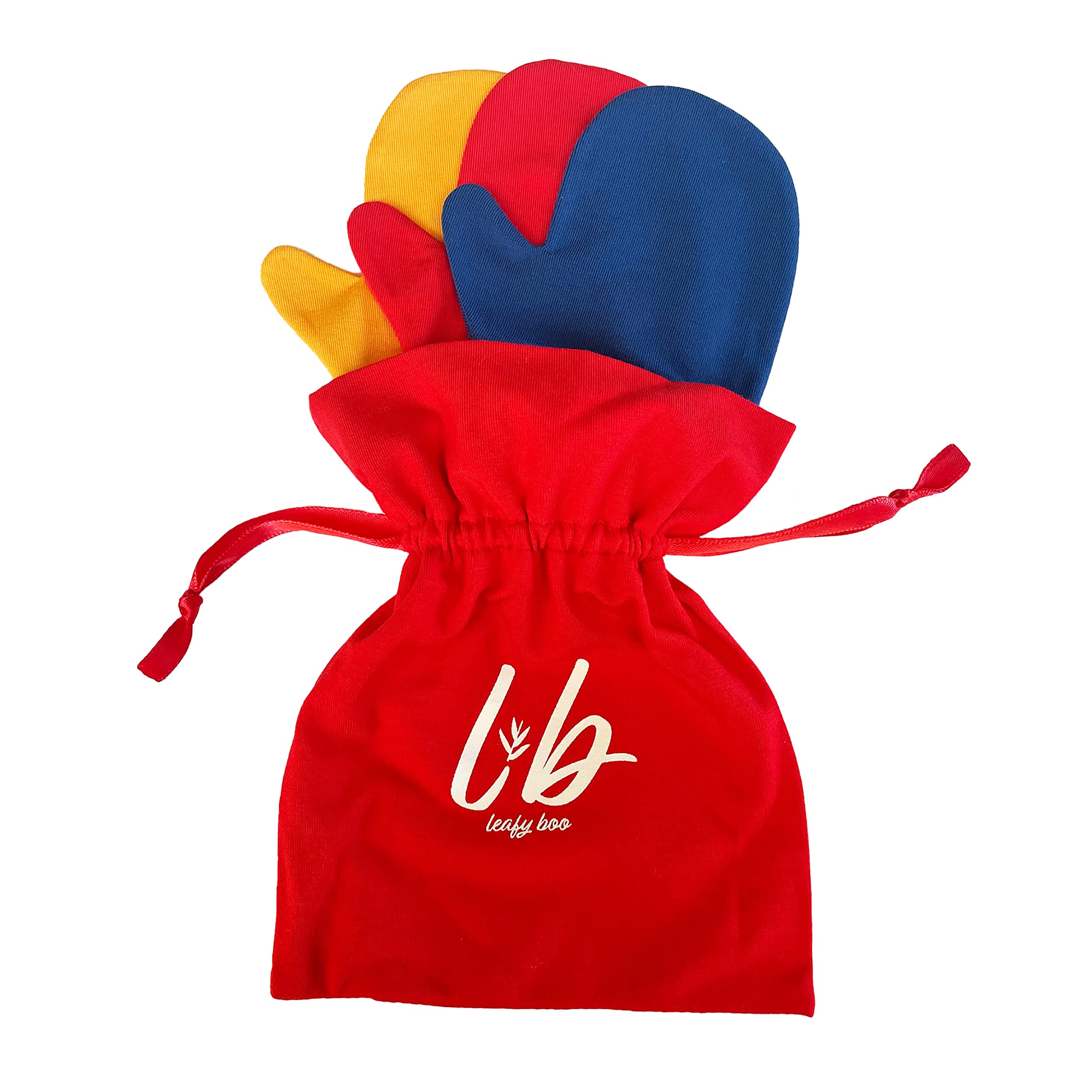 Bamboo Mittens for Eczema, Age 2-3 Kids, Dry Skin, Eczema Gloves, Overnight Moisturizing for Children, 3 Pairs