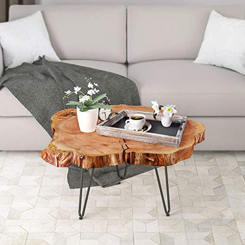 Serving Trays β Rustic Nesting Serving Trays with Chalkboard Surface and Decorative Handles β Charcuterie Tray for Coffee Table β Set of 2 Stackable Wood Serving Trays β Vintage Design