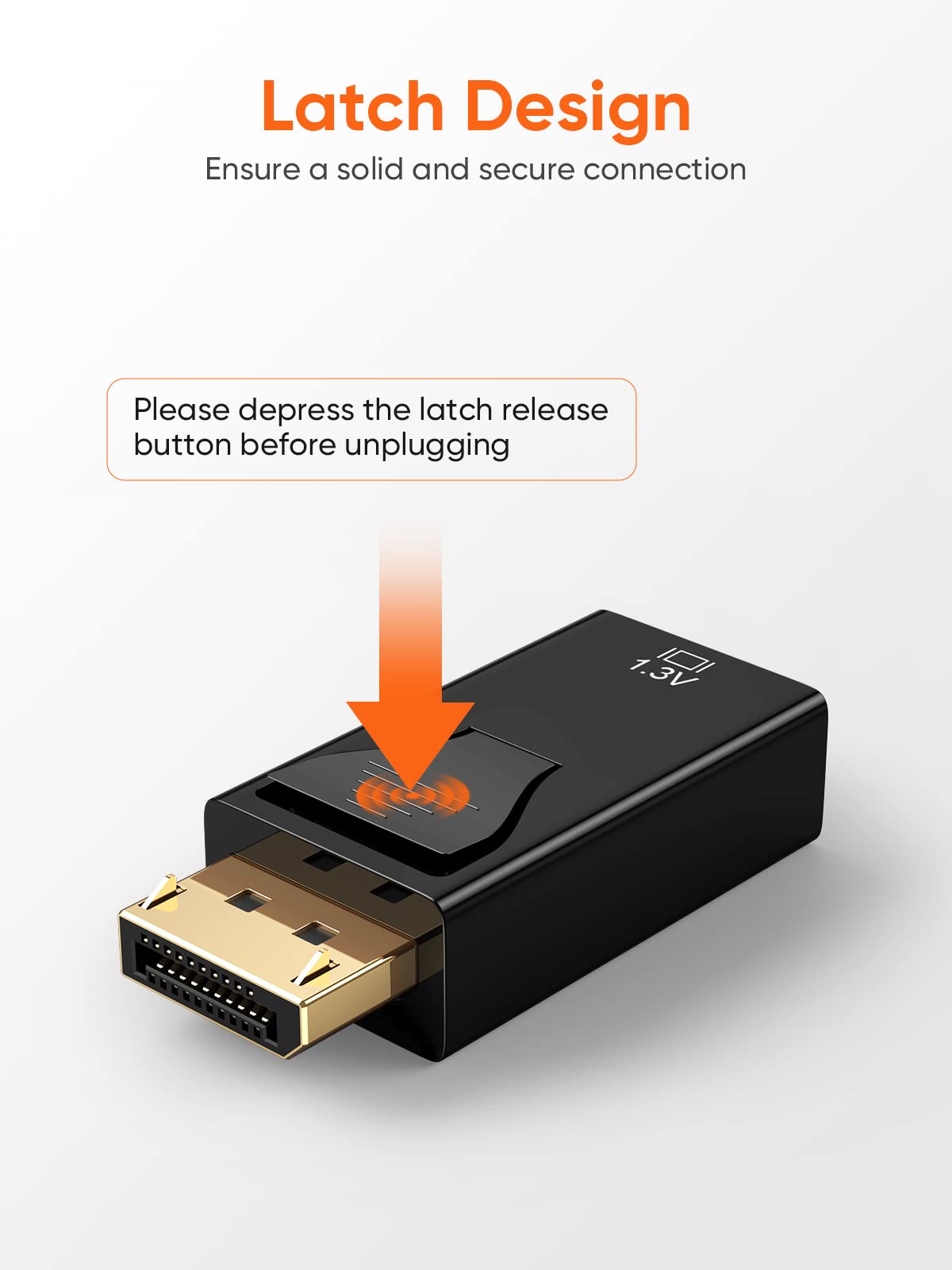 CableCreation DisplayPort to HDMI Adapter 3 Pack, 1080P Gold Plated DP to HDMI Adapter (Male to Female) 1.3V, Uni-Directional Display Port to HDMI Adapter