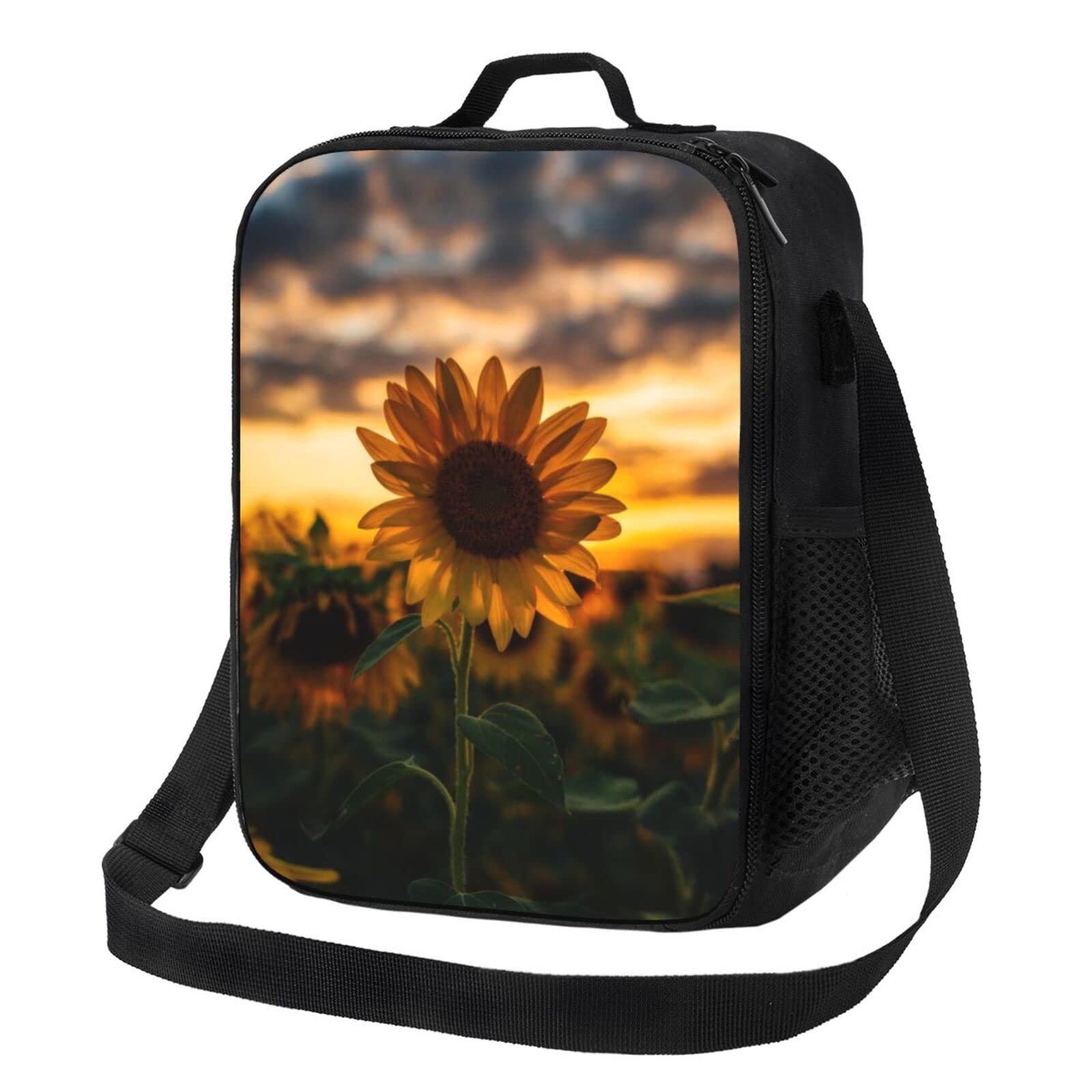 AHOBAGGA Personalized Lunch Bag Custom Your Name Picture Photo Insulated Lunch Tote Box Reusable Picnic Lunch Boxes for Work Travel Picnic Hike Beach