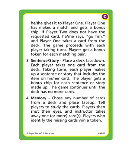 Super Duper Publications | Articulation Photos CH Sound Fun Deck Flash Cards | Educational Learning Resource for Children