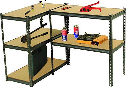 King’s Rack 5 Layer Black Steel Storage Rack Boltless Shelving Unit Tier Layer Height Adjustable Shelf Organizer 30" W x 12" D x 60" H