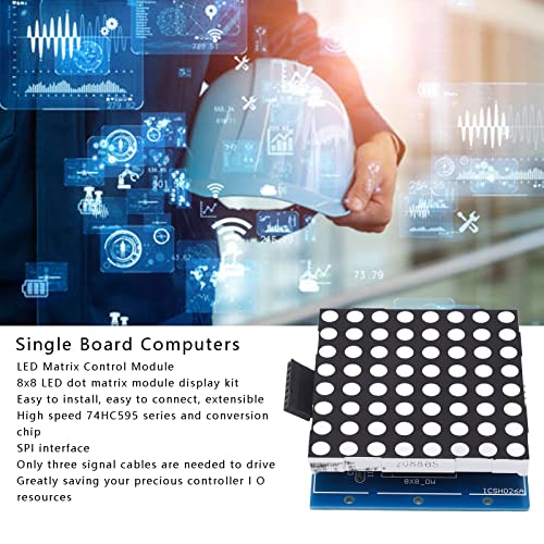 8x8 64 Bits LED Control Module, LED Control Panel SPI Interface DC5V Single Board Computers