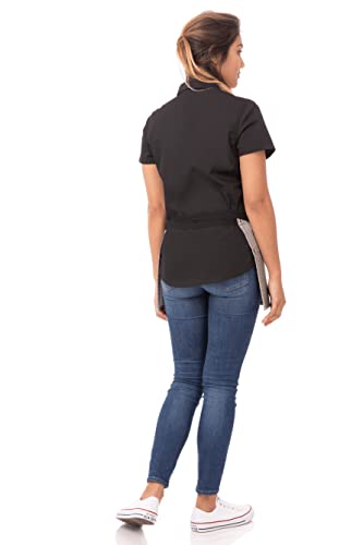 Chef Works Unisex Portland Waitress Apron, Black, One Size