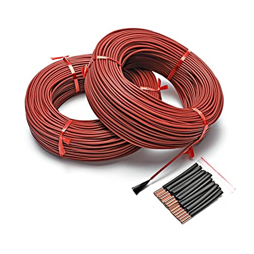 50M/100 Meters 12K Floor Warm Heating Cable 33ohm/m Carbon Fiber Heating Wires (Size : 50m)