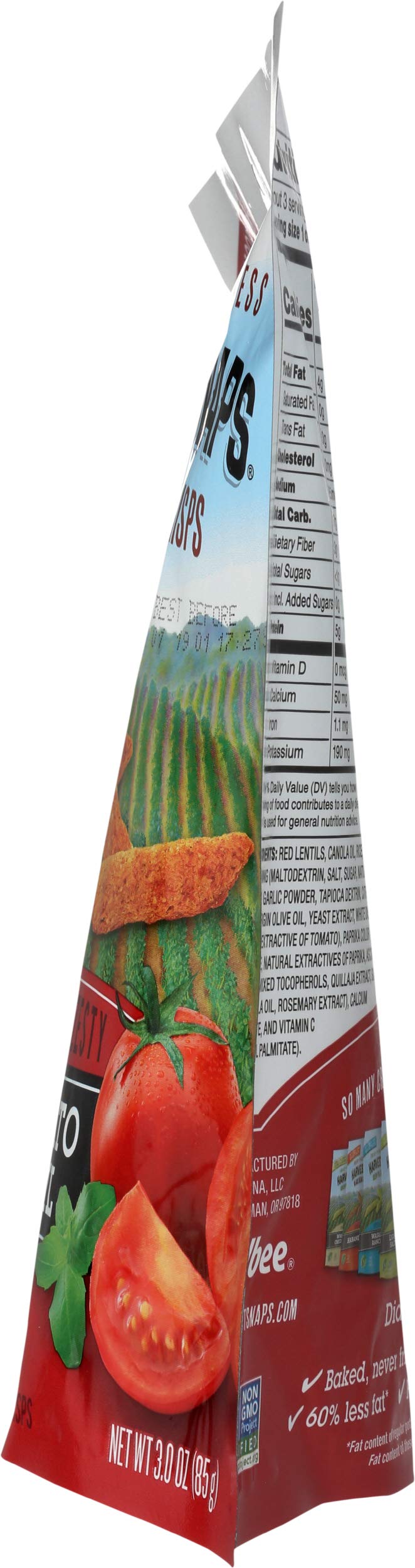 Calbee Lentil Snaps Harvest Snaps Tomato Basil - 3 oz