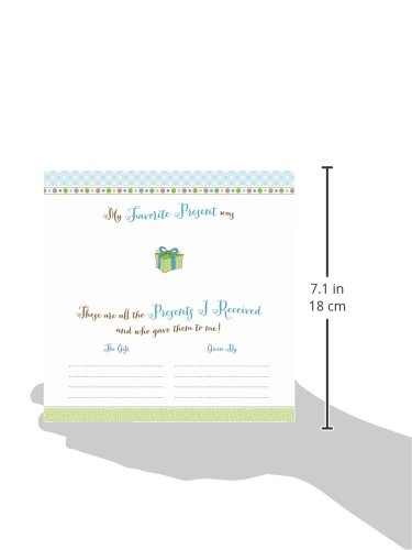 Lillian Rose 1st Birthday Keepsake Memory Book, Blue, 7"