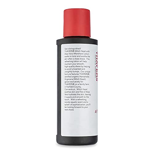 THAYERS Gentlemen's Collection Aftershave Lotion with Witch Hazel & Aloe Vera, 4 Ounce