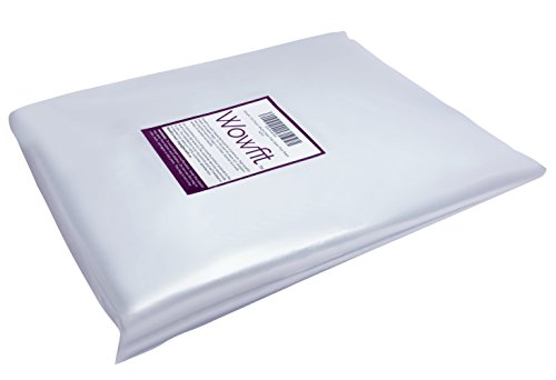 Wowfit 100 CT 16x20 inches 1.1 Mil Clear Plastic Flat Open Poly Bags Great for Proving Bread, Dough, Storage, Packaging and More (16 x 20 inches)