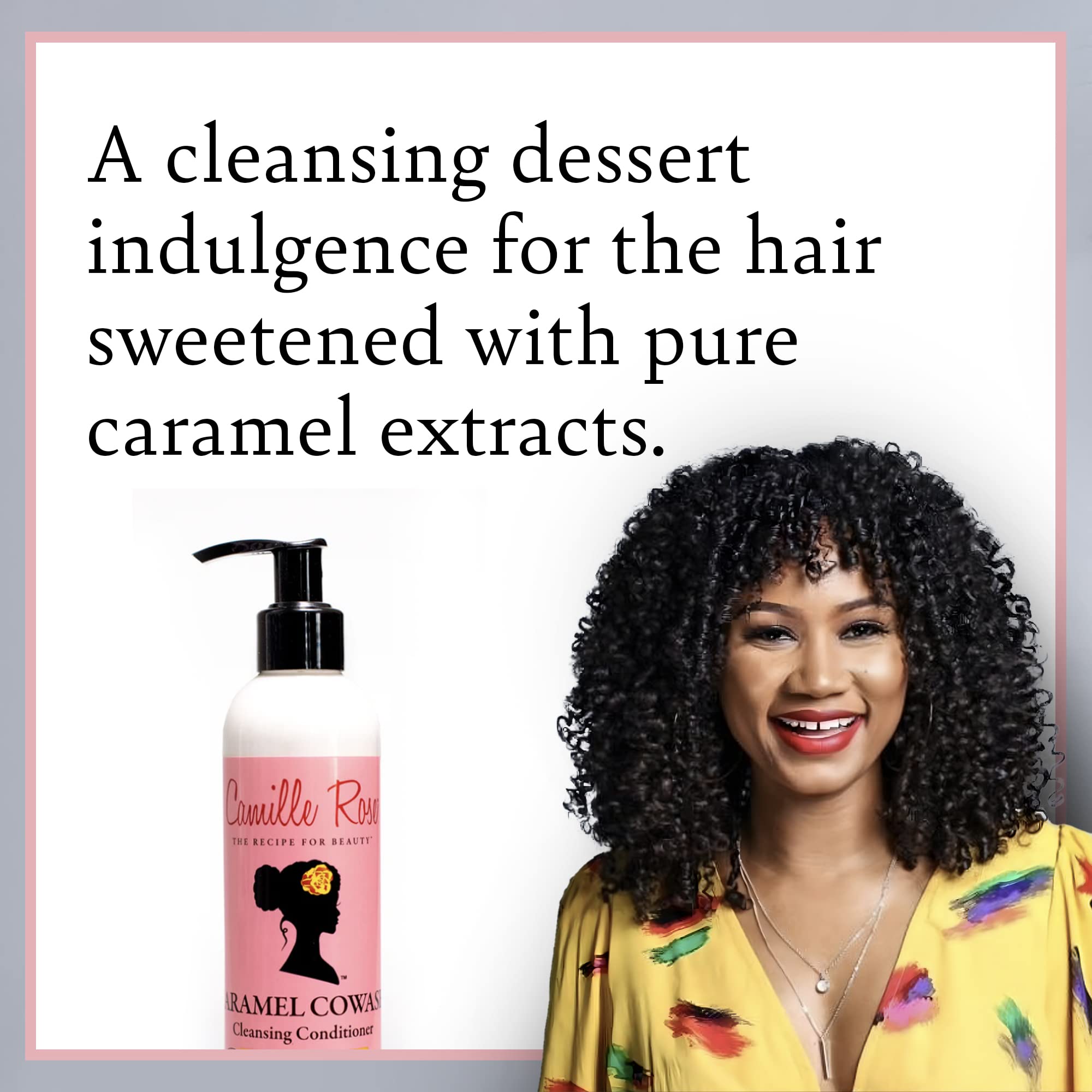 Camille Rose Naturals Caramel Cowash Cleansing Conditioner, 8 Oz