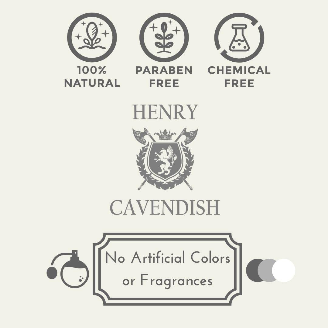 Henry Cavendish Himalaya Shaving Kit with - Shaving Soap with Shea Butter & Coconut Oil. Long Lasting 3.8 oz Puck Refill, plus Gentleman's Stainless Steel Shaving Soap Bowl.
