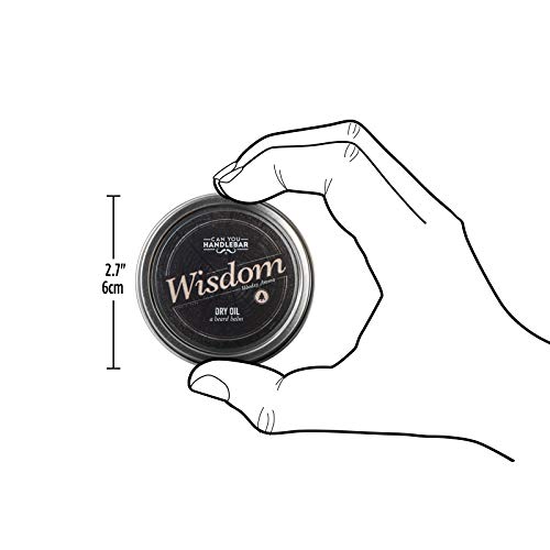 Can You Handlebar Beard Balm for Men, Dry Oil Beard Wax, Natural Beard Care Conditioner Moisturizer Softener Grooming Products, Woodsy and Citrus Scent, 2 oz Stainless Steel Tin