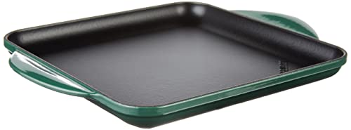 Le Creuset Enamaled Cast Iron Square Griddle, 9.5", Artichaut