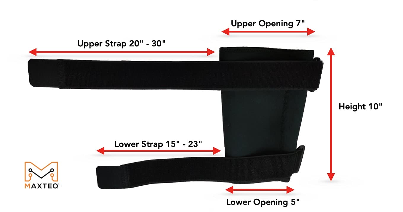 Ankle Monitor Cover for House Arrest, Probation, Parole, GPS, SCRAM Alcohol Bracelet, Immigration, Sex Offenders - Black Neoprene, Adjustable Elastic Hook and Loop Straps
