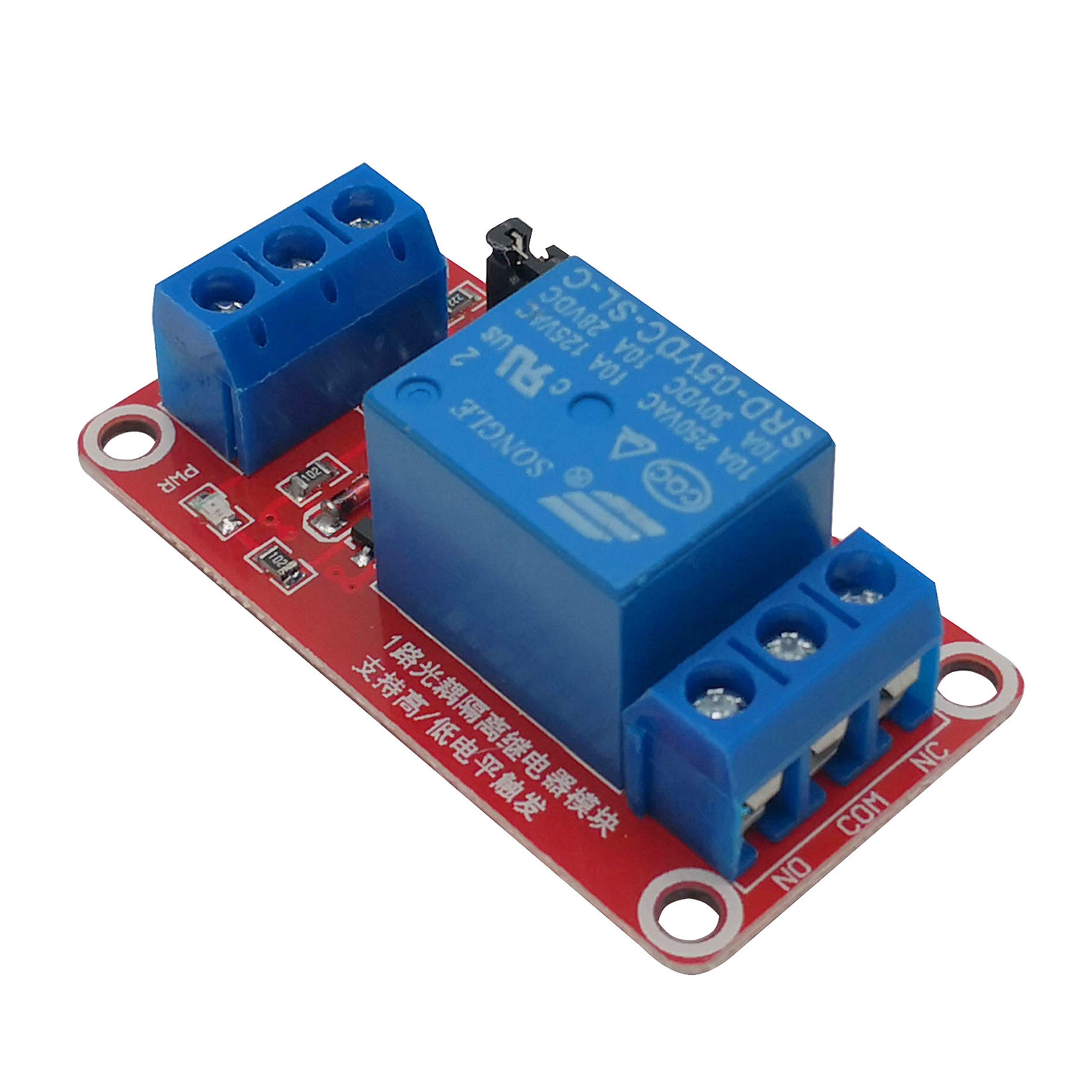 Excelity 5V Relay Module Single Channel DC for DSP AVR PIC ARM DIY Development- 4 Packs