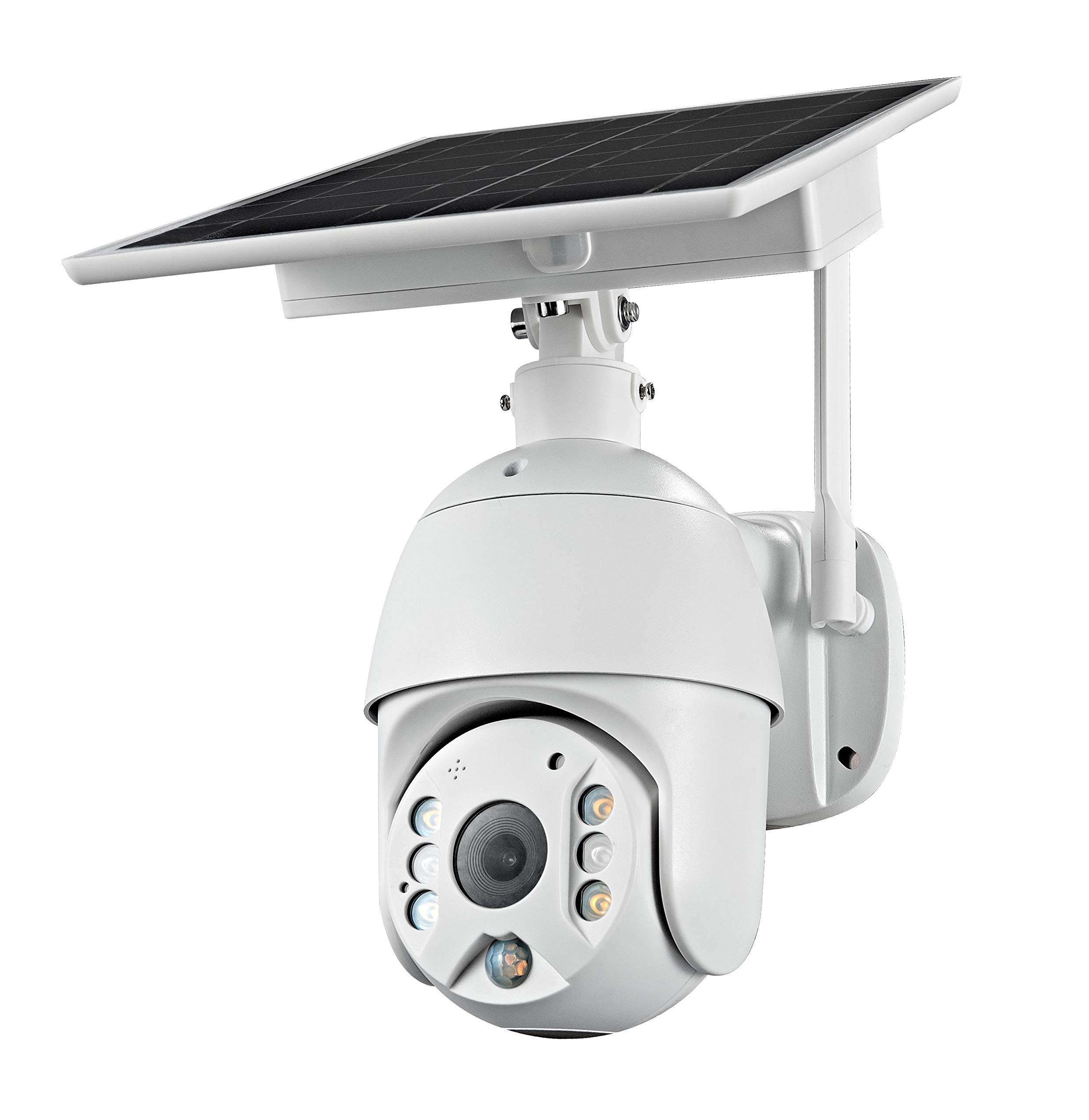 Zetronix XS7 Pro - Solar Battery Powered Outdoor-Security-PTZ-IP-Camera with Motion Activated Spotlight and Color Night Vision