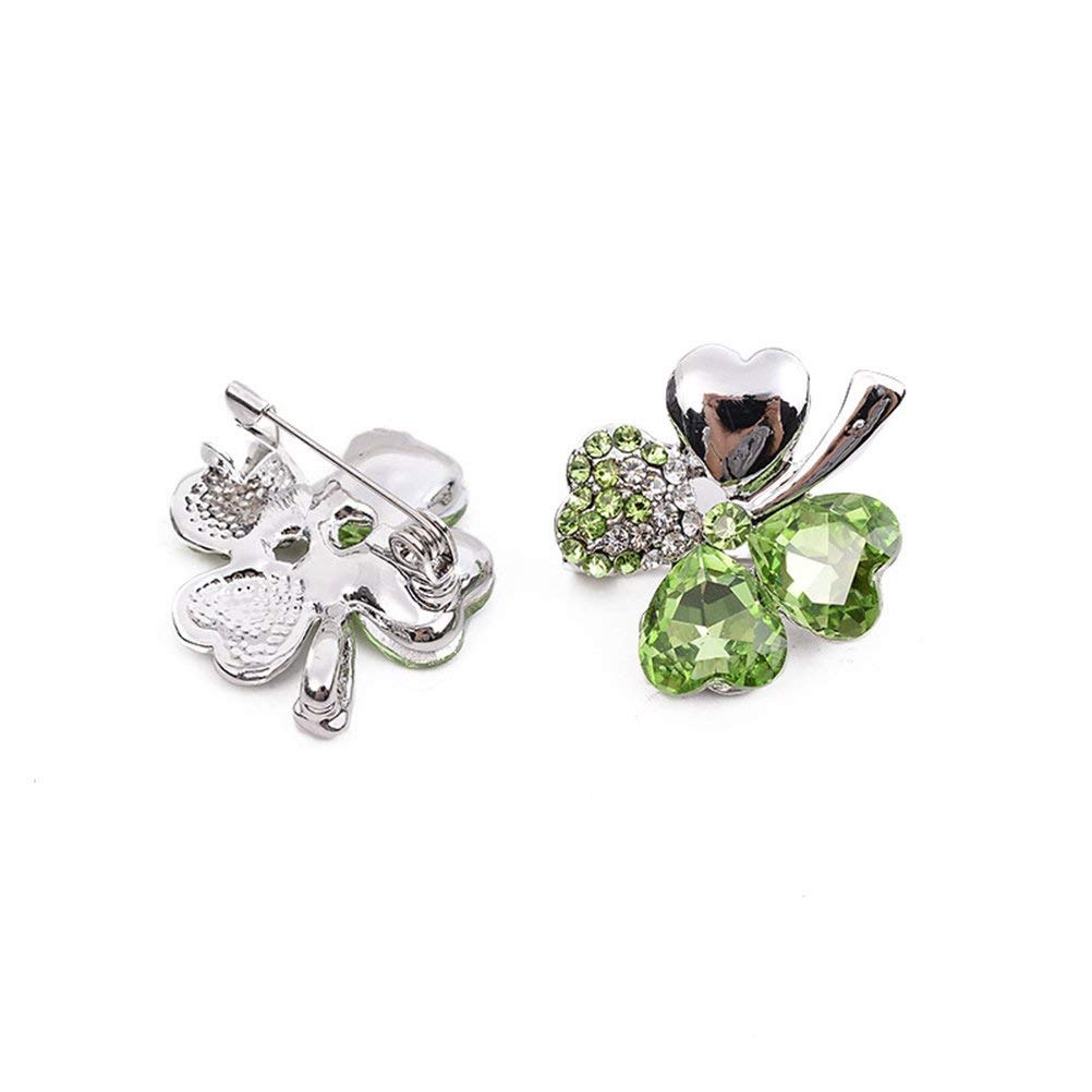 BinaryABC St.Patrick's Day Shamrock Brooch Pins,St.Patrick's Day Costume Accessory Decorations