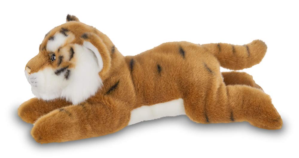 Bearington Saber Plush Tiger Stuffed Animal, 14 inches