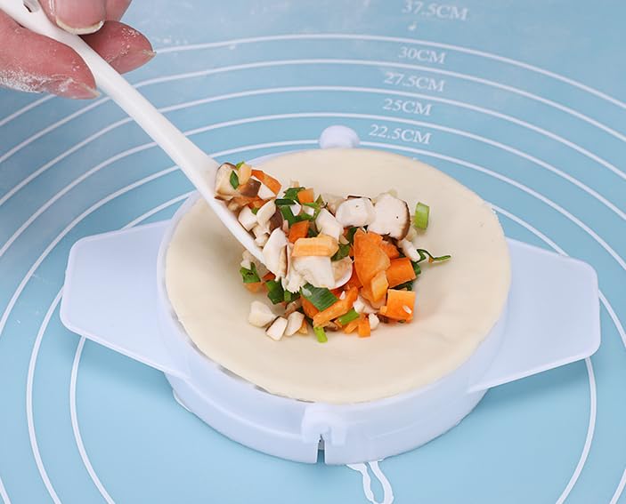 5 Piece Dumpling Maker Dumplings Tool Ravioli Press Pastry Skin Press Mold Set Dough Ravioli Press Asian Dumpling Mold Pelmeni Maker Dough Press Home Cooking Calzone Maker Pierogi