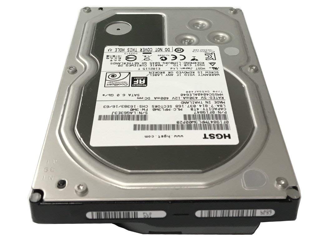 HGST MegaScale DC 4000.B HMS5C4040ALE640 (0F19847) 4TB Coolspin 64MB Cache SATA 6.0Gb/s 3.5in Enterprise Hard Drive w/ 3 Years Warranty (Renewed)
