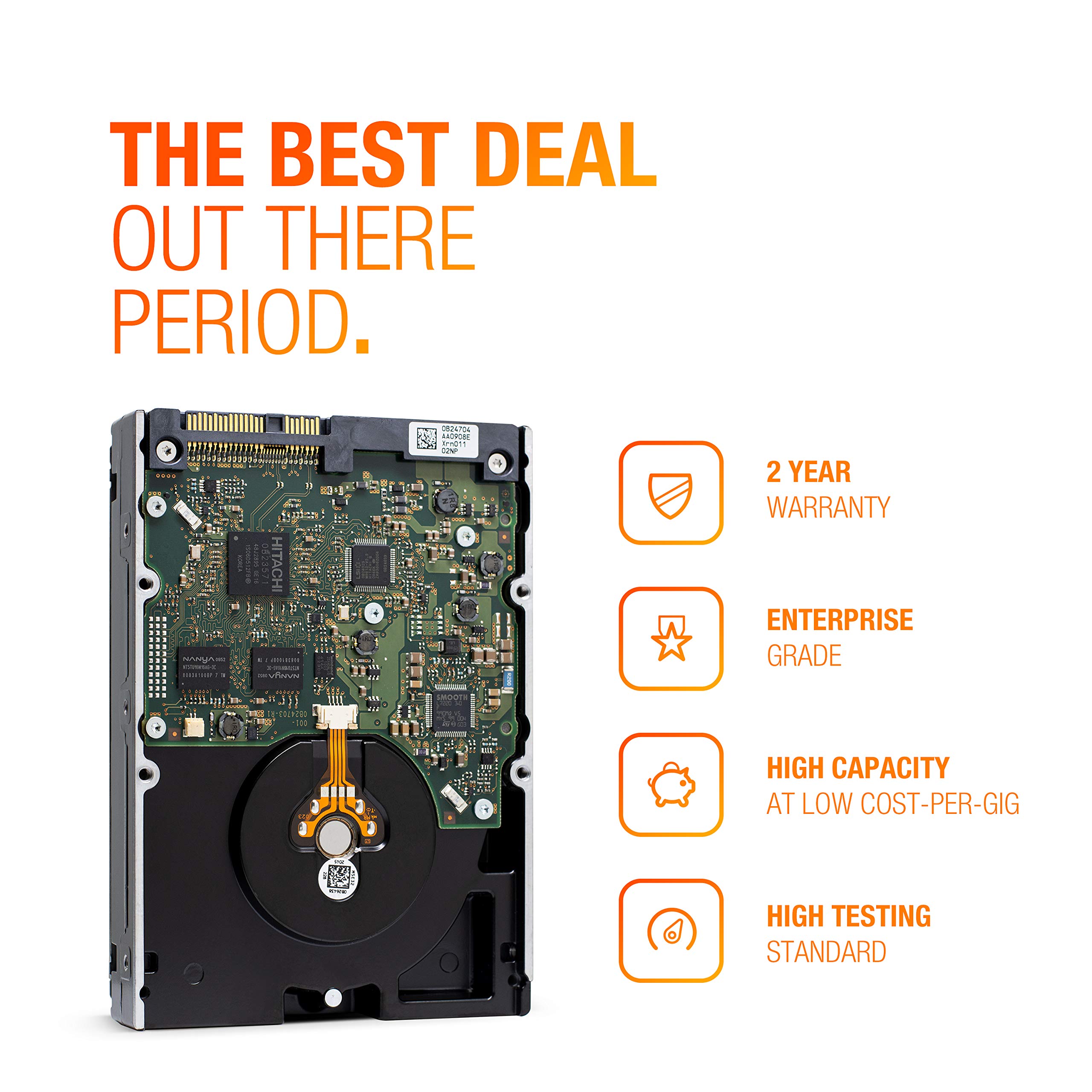 HGST Ultrastar 15K600 | HUS156060VLS600 | 0B23663 | 600GB 15K RPM SAS 6Gb/s 64MB Cache | 3.5in LFF | - w/ 2 Year Warranty(Renewed)