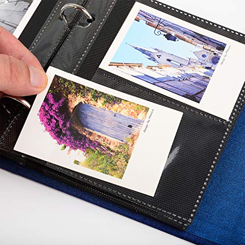 Ablus 100 Pockets Mini Photo Album - Fits for Fujifilm Instax Mini 9 Mini 8 Mini 90 Mini 25, Polaroid Snap PIC-300, Kodak Mini 3-Inch Film(Cobalt blue)