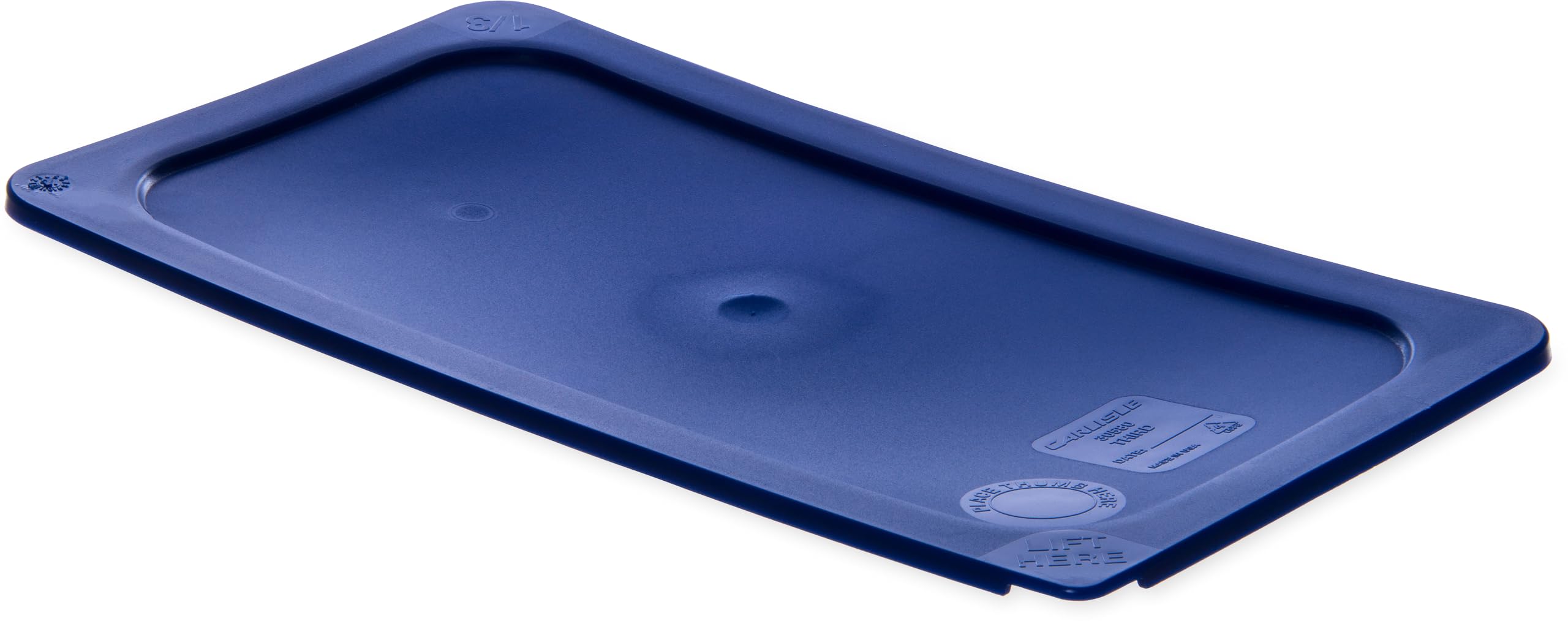 Carlisle FoodService Products 3058060 Smart Lids Third Size Polyethylene Lid, Dark Blue, 1 Count (Pack of 1)