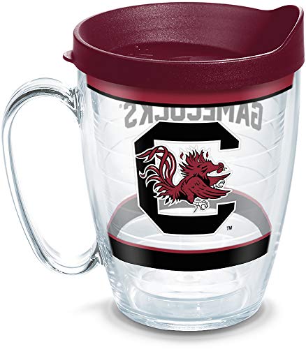 Tervis Made in USA Double Walled University of South Carolina Gamecocks Insulated Tumbler Cup Keeps Drinks Cold & Hot, 24oz, Tradition