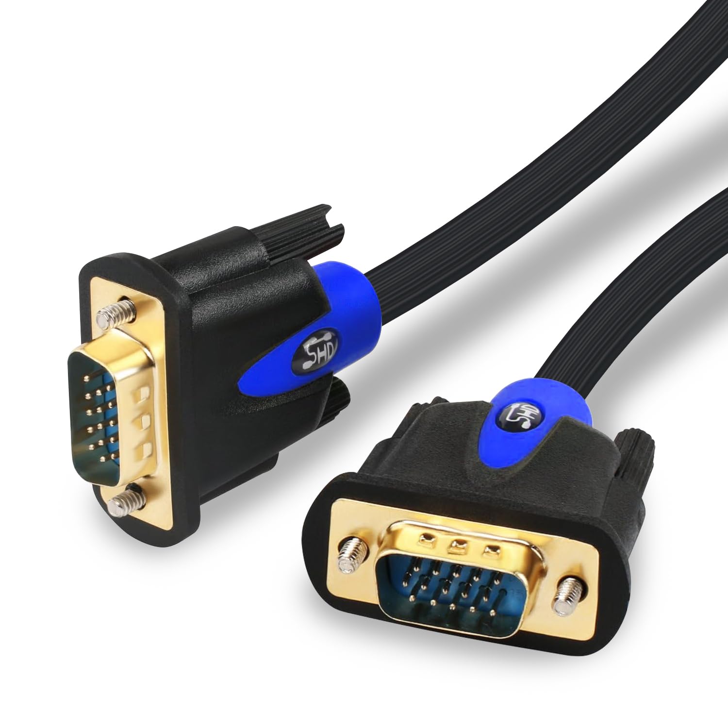 SHD VGA Cable, VGA to VGA HD15 Monitor Cable for PC Laptop TV Projector-6Feet