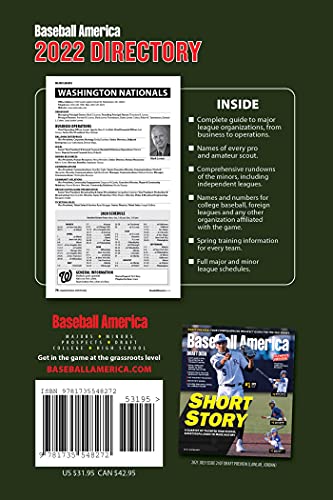 Baseball America 2022 Directory: Who's Who in Baseball, and Where to Find Them.