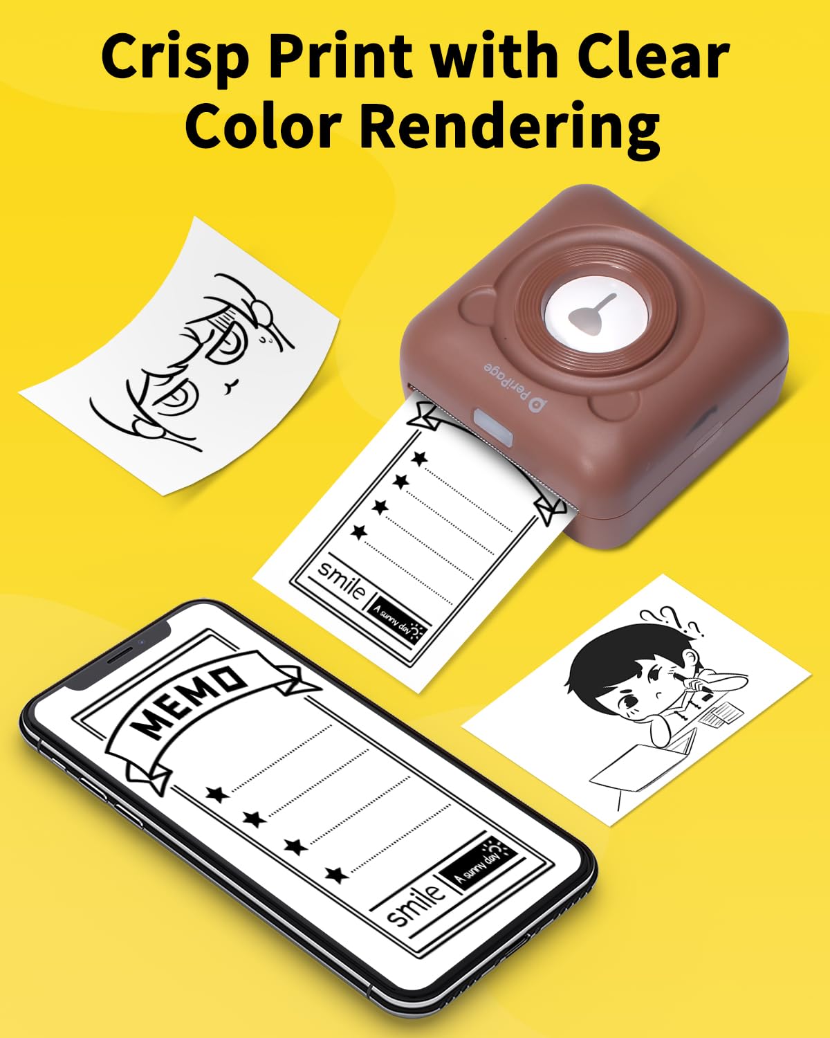 6x Mini Sticker Printer Thermal Printer Paper 57mm x 30mm for PeriPage A6 Portable Pocket Mobile Printer and Other Portable Small Label Maker, Mini Receipt Printer Thermal Paper White Self-Adhesive