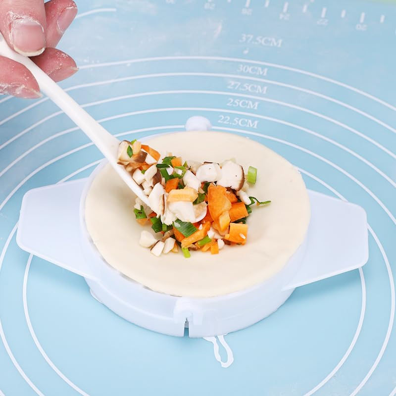 5 Piece Dumpling Maker Dumplings Tool Ravioli Press Pastry Skin Press Mold Set Dough Ravioli Press Asian Dumpling Mold Pelmeni Maker Dough Press Home Cooking Calzone Maker Pierogi