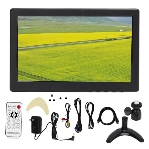 9in TFT LCD Monitor 9in Computer Monitor with Multi Input Interface Speaker HD Color Gaming Display Screen for DVR Daily 100‑240V(American Standard)