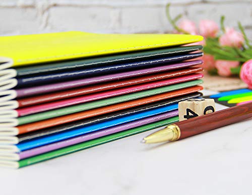 Zegrox A5 Colorful Blank Sketchbook Unruled Journal Pack Planner with Unlined Paper,Thick Blank Journal -60 Pages, 12 Pack (Blank)