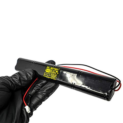 XML Battery BBAT0044A BBAT0043A Unitech AA900MAH 9.6V 900mAh BAT9.6V700 Ni-CD Rechargeable Battery Pack Replacement for Exit Sign Emergency Light