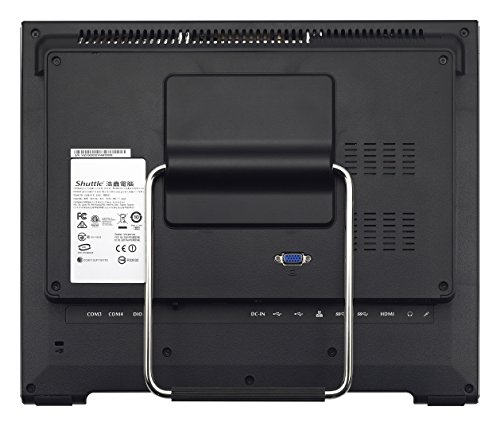 Shuttle XPC AIO X50V6 BLACK Intel Celeron 3865U Kabylake All-In-One Barebone PC, Fanless, IP54 Certified, VESA compatible