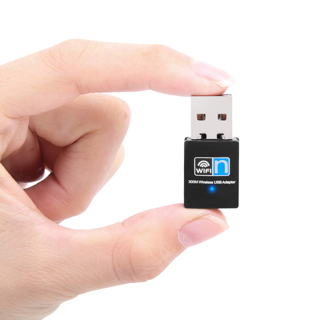 XVZ USB WiFi Adapter, 300mbps Dual Band 2.4G Wireless Adapter, Mini Wireless Network Card WiFi Dongle for Laptop/Desktop/PC, Support Windows10/8/8.1/7/Vista/XP/2000, Mac OS X 10.6-10.14,Linux