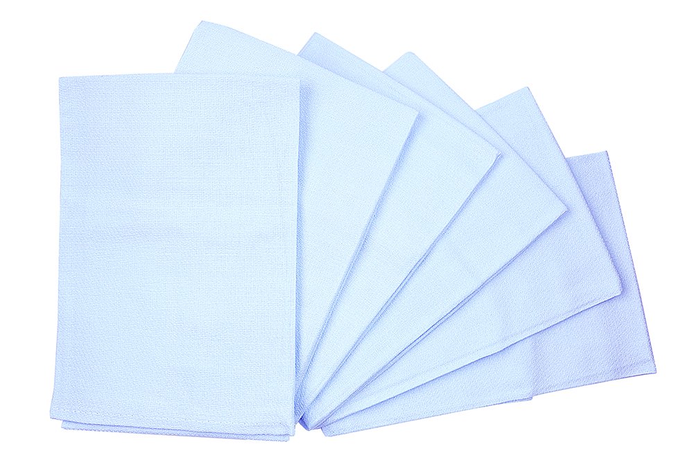 Clips N Grips® Birdseye Flatfold Cloth Diapers, 6 Count