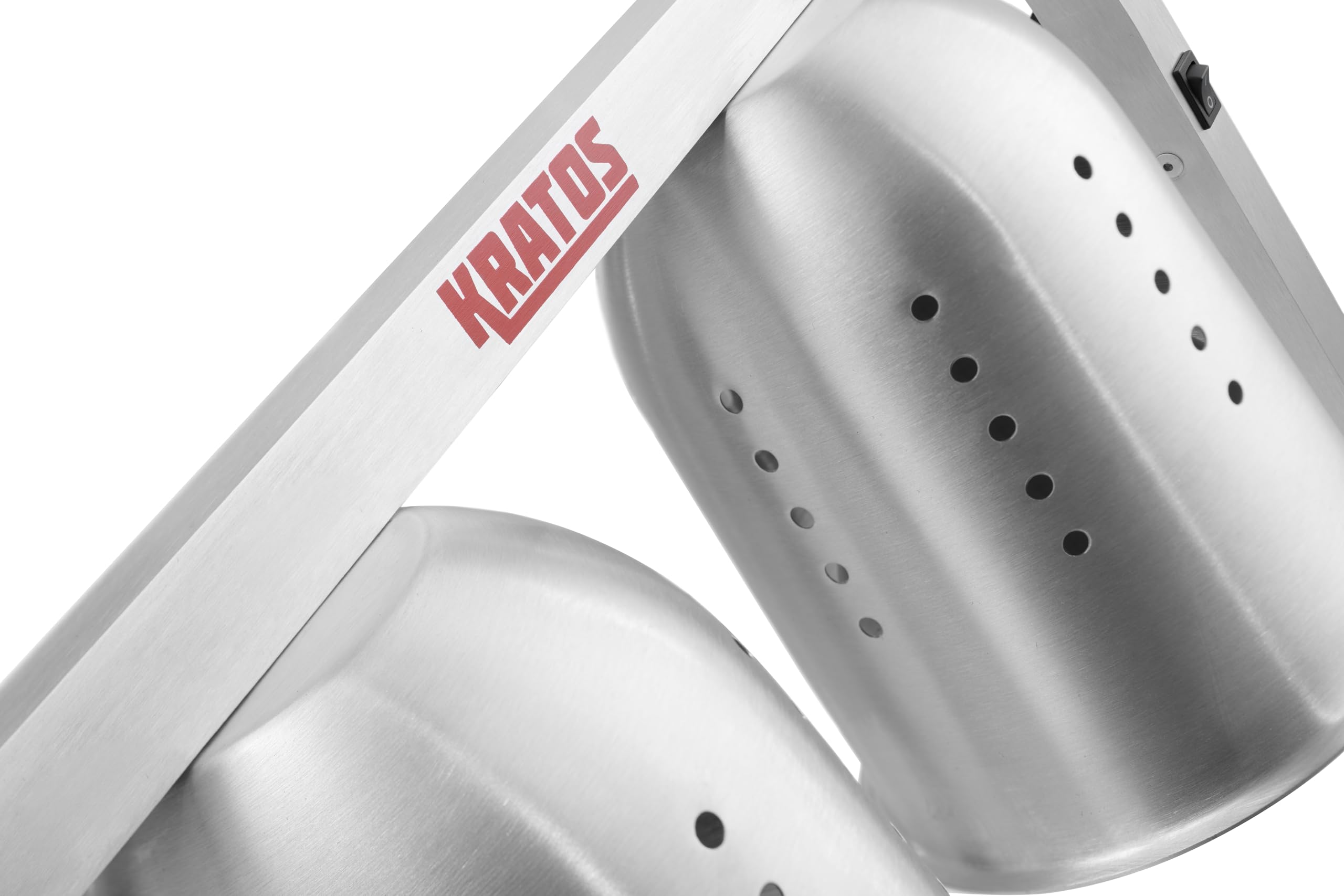 Kratos 31M-005 Bulb Warmer, Three Bulb Heat Lamp, Silver, 120V, 750 Watts, Countertop Electric Food Warmer for Restaurants