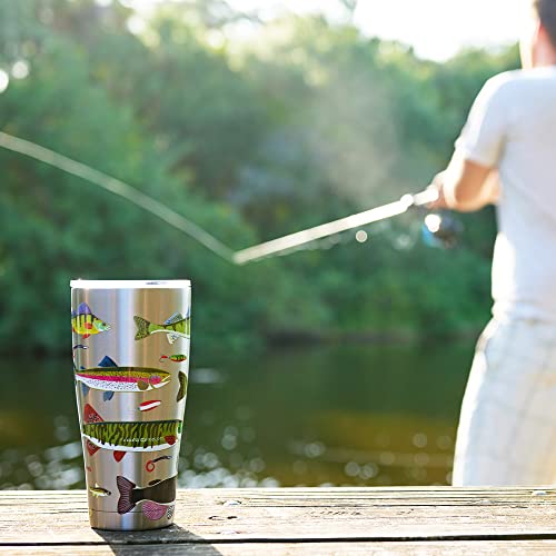 Tervis Peanuts-Charlie Stripe Triple Walled Insulated Tumbler, 20 oz, Stainless Steel