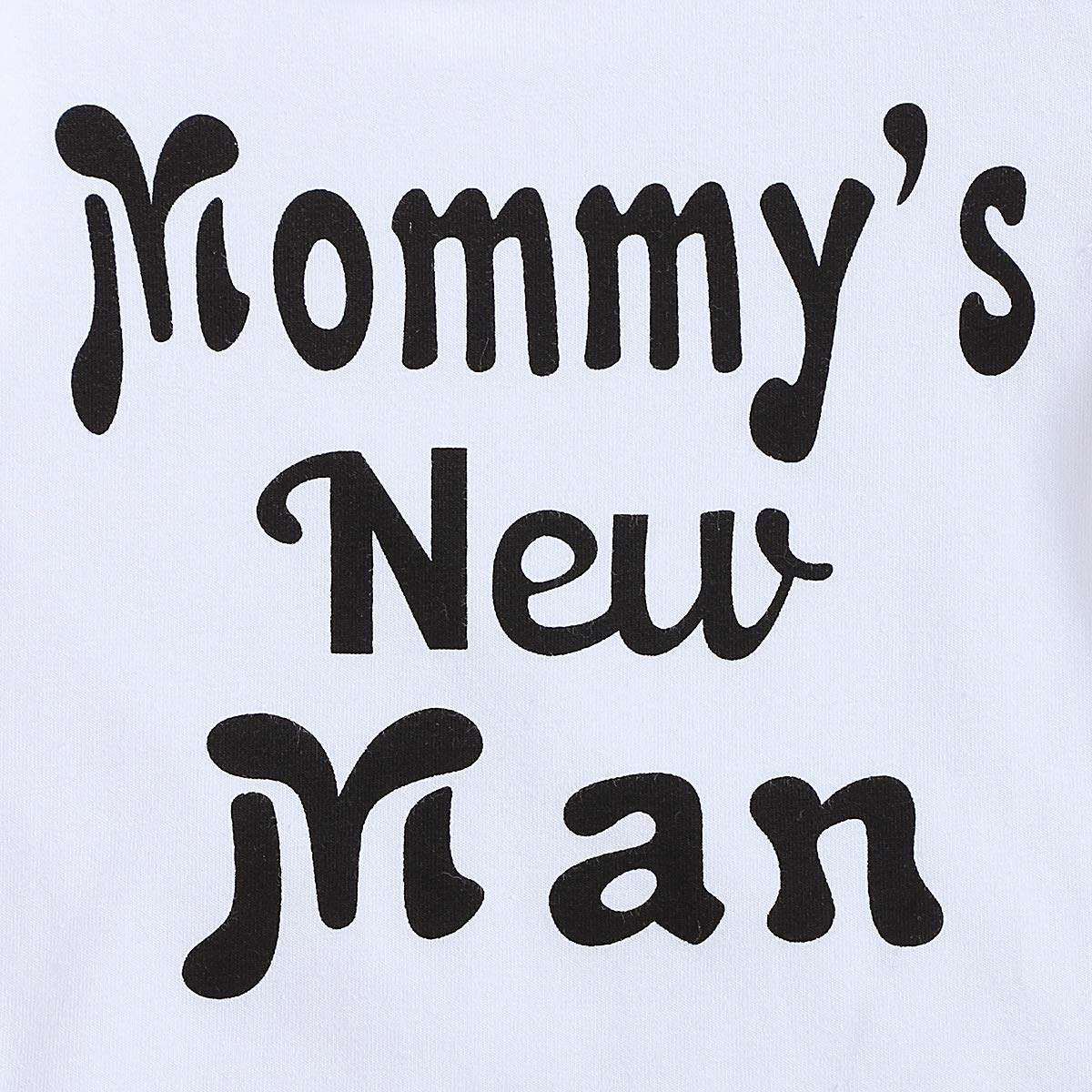 Happy Town 3Pcs Baby Boy Clothes Newborn Infant Bodysuit Summer Cotton Short Sleeve Romper +Pants+Hat Outfits Set (White#1, 0-6 Months)