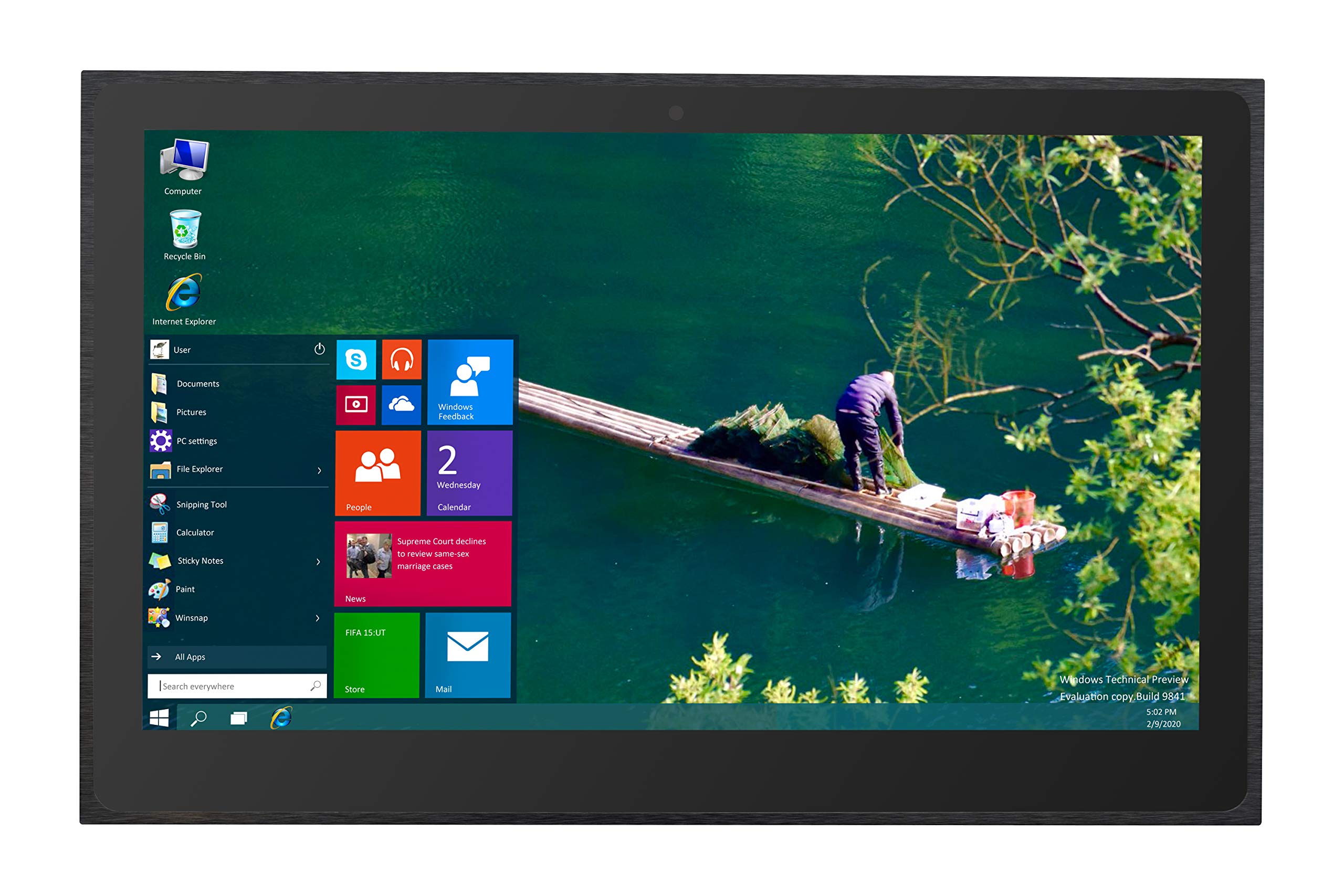 YILETEC YL-156MC4K 15.6" UHD 3840X2160 Metal Frame Capacitive Touchscreen IPS Built in Speakers USB Type-C HDMI 2.0,HDMI 1.4X1 DP1.2AX1,VGAX1,USB 2.0X3
