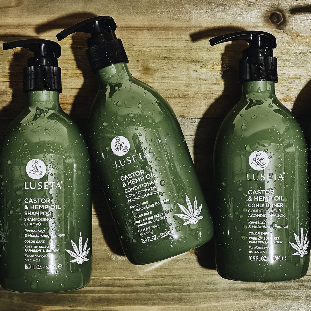 Luseta Castor & Hemp Oil Shampoo for Hair Growth, Hair Loss/Repair, Thickens & Enriches Thinning 33.8oz
