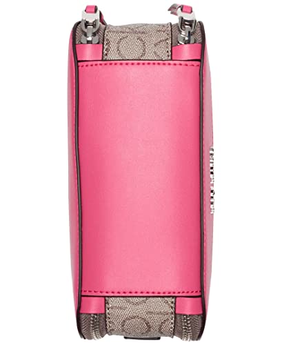 Calvin Klein Ashley Zip Around Crossbody, Almond/Taupe/Pink Flambe