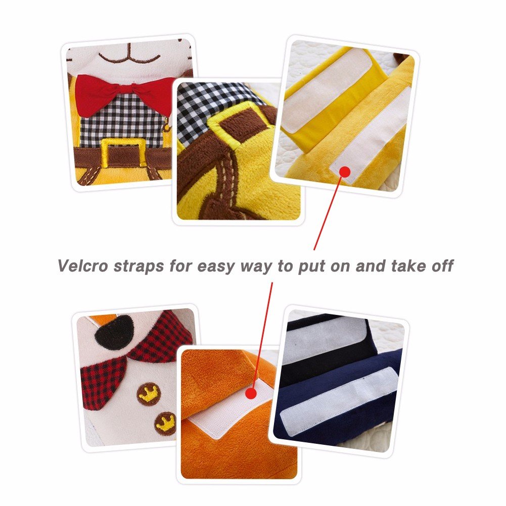 Car Seat Strap Shoulder Pads Covers for Kids Child - Safety Belt Pillow Fox