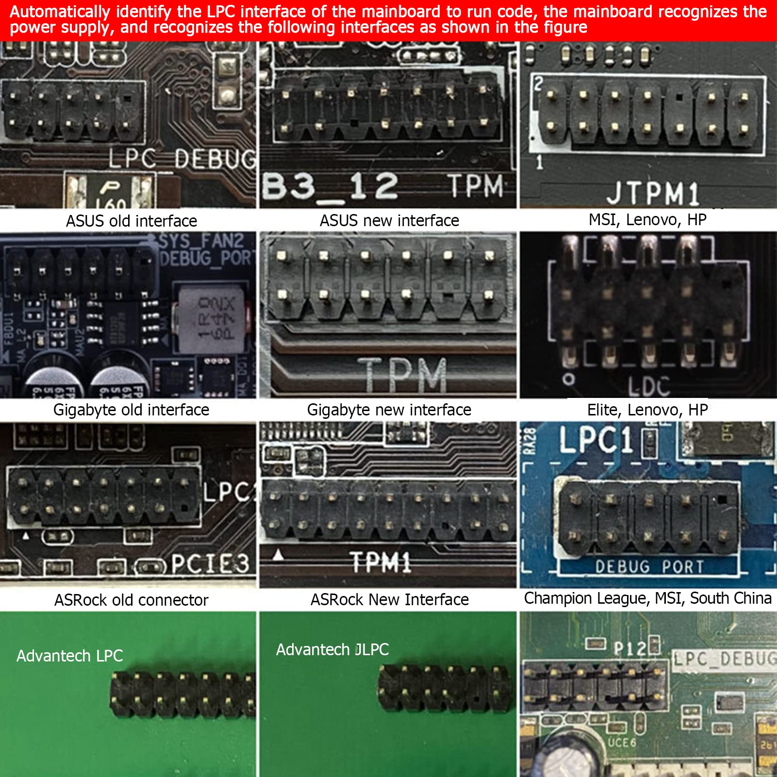 Jadeshay TL631 Pro Motherboard Analyzer Diagnostic Card, PCI Mini PCI-E LPC Motherboard Tester Debug Cards for Laptop Desktop