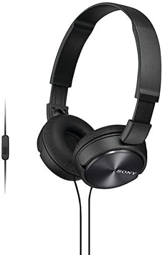 Sony MDR-ZX110NC Extra Bass Noise-Cancelling Headphones with Neodymium Magnets & 30mm Drivers, Black (Renewed)
