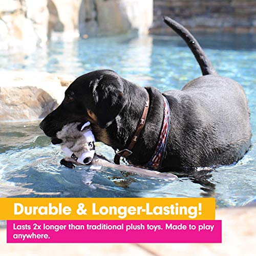 THE PET BUDS No Stuffing Dog Toy Set - 5 Pack Bundle - No Dangerous Stuffing to Chew or Swallow - 2 Squeakers Each - Big Dog Plush Toys for Small, Medium and Large Dogs - Cute Durable Squeaky Dog Toy