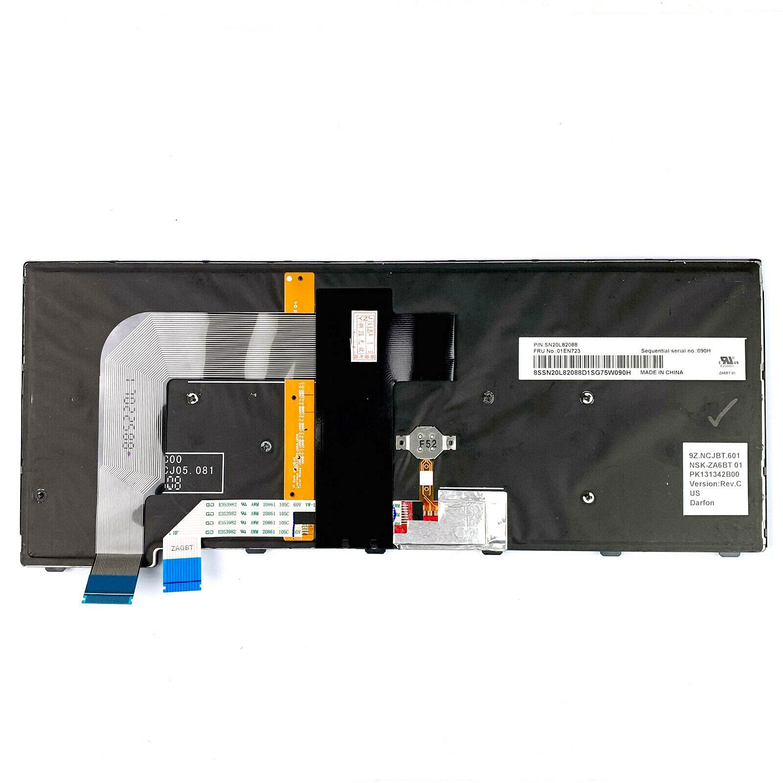 Replacement Keyboard for Lenovo Thinkpad T460S T470S Laptop with Backlight US Layout